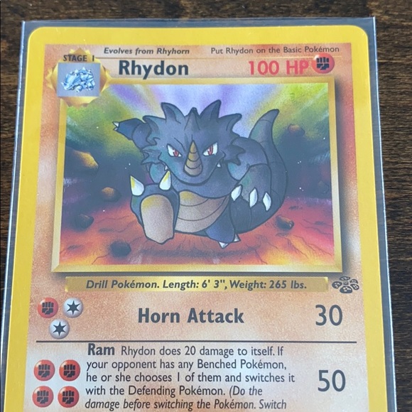 Pokemon | Toys | Pokmon Base Set Rhydon Card 995 4564 | Poshmark